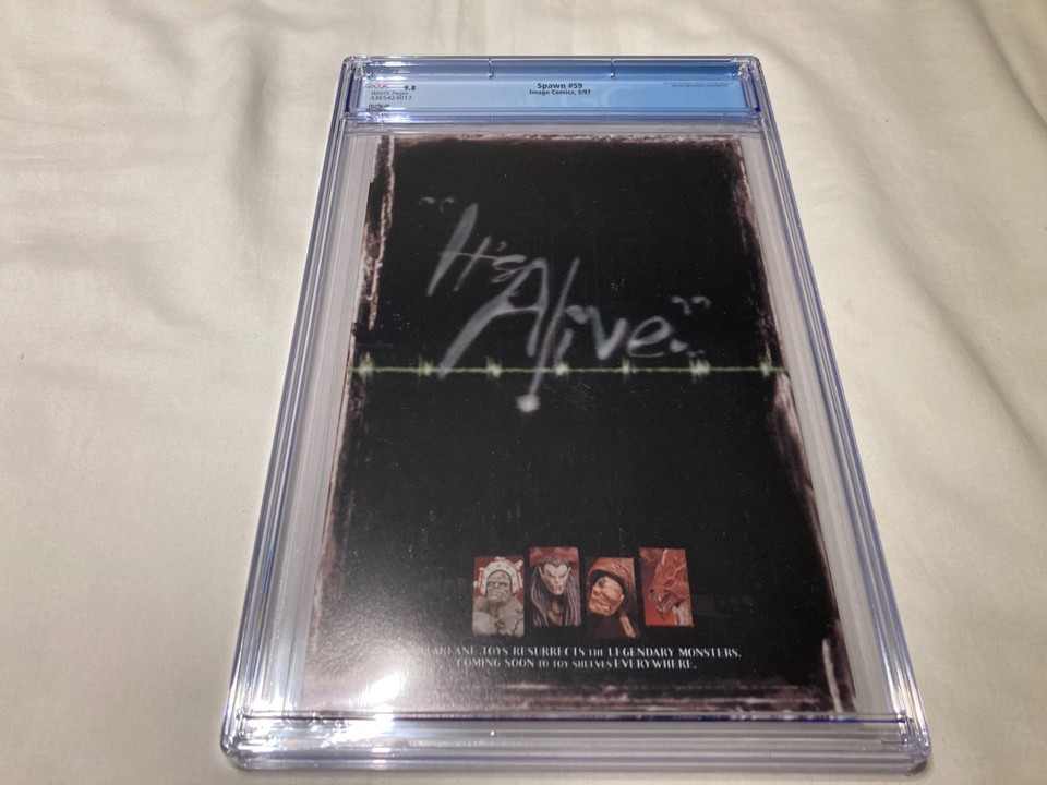 Spawn 59 CGC 9.8 NM/M White Pages Image Comics Capullo McFarlane Cyan ...