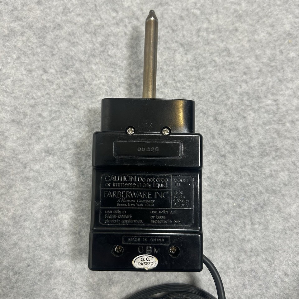 Farberware Heat Controller Power Cord Replacement Part Only Model 101T ...