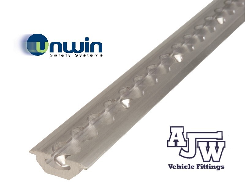 UNWIN low profile Rail (x2) 20" Track Camper Motorhome Van Minibus Seat ...