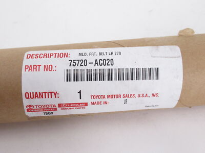 Genuine OEM Toyota 75720-AC020 Driver Front Belt Molding Sweep 2005 ...