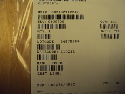 Passive Components - Epcos