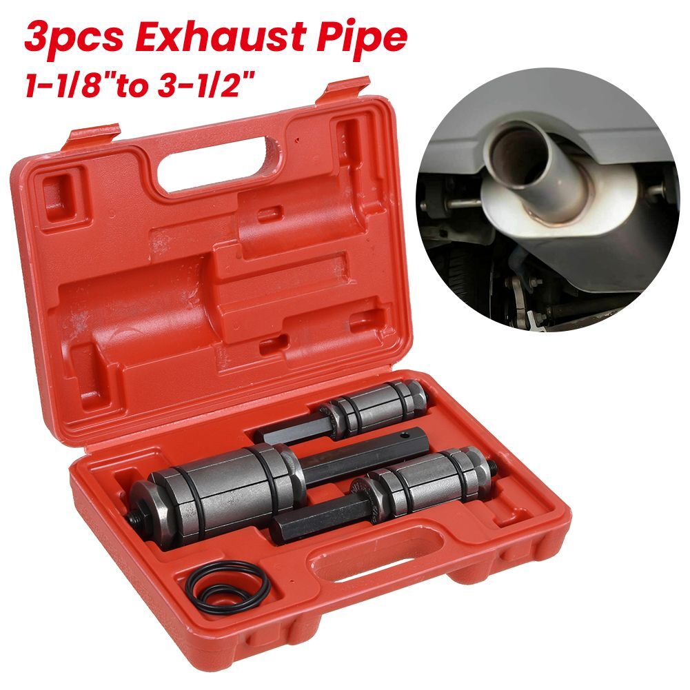 3PCS Tail Pipe Expander Muffler Exhaust Tail pipe Tube 1-1/8" to 3-1/2 ...