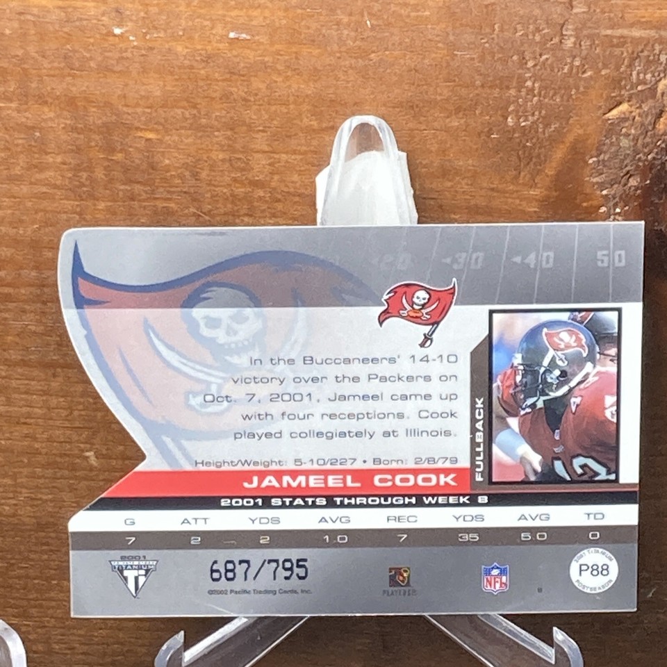 2001 Titanium Post Season #88 Jameel Cook RC | eBay
