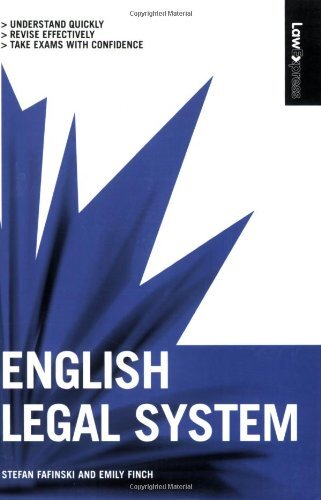 Law Express: English Legal System by Fafinski, Stefan Paperback ...