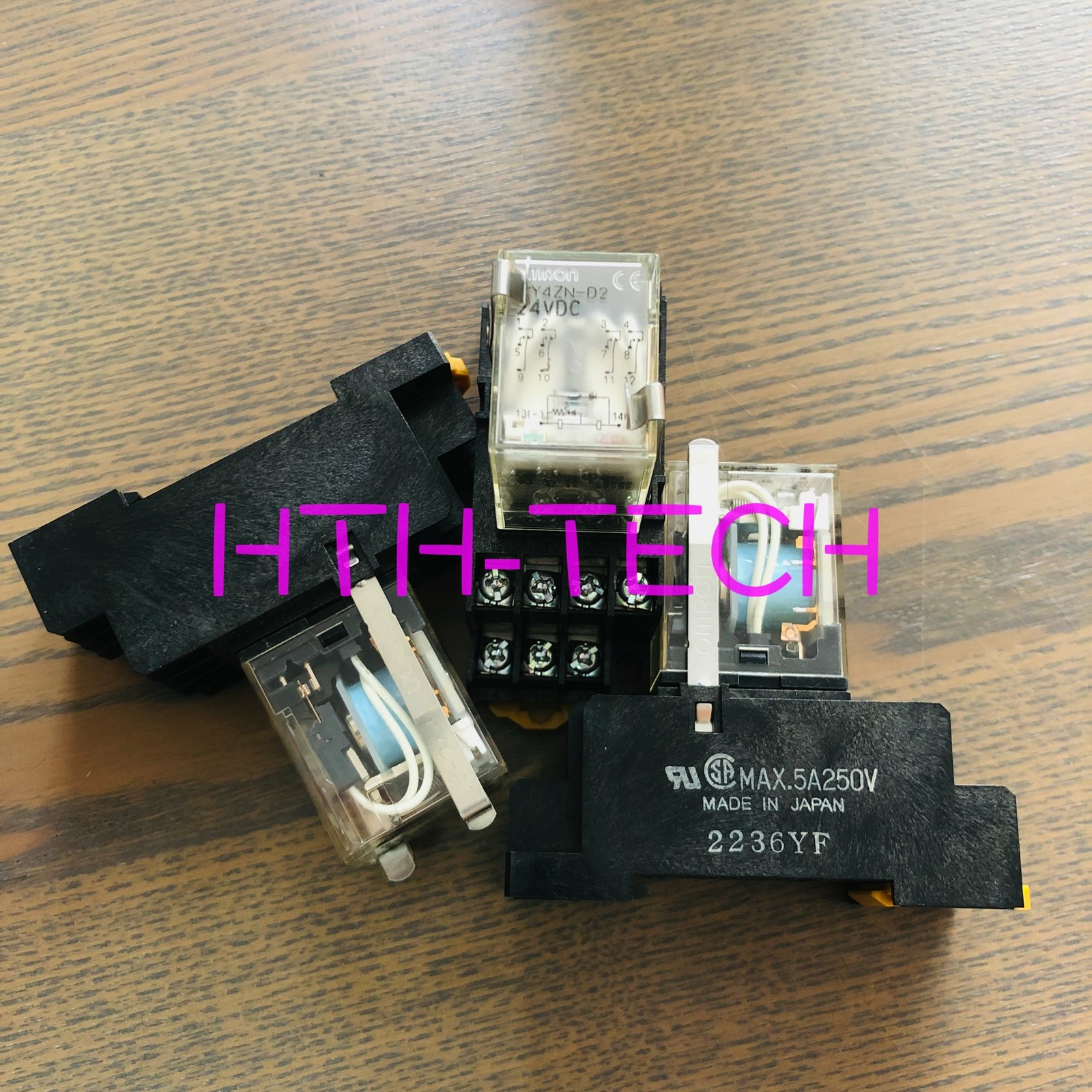 MY4ZN-D2 24VDC Intermediate Relay 5A 250VAC 14 Pins w/socket x 1 set | eBay