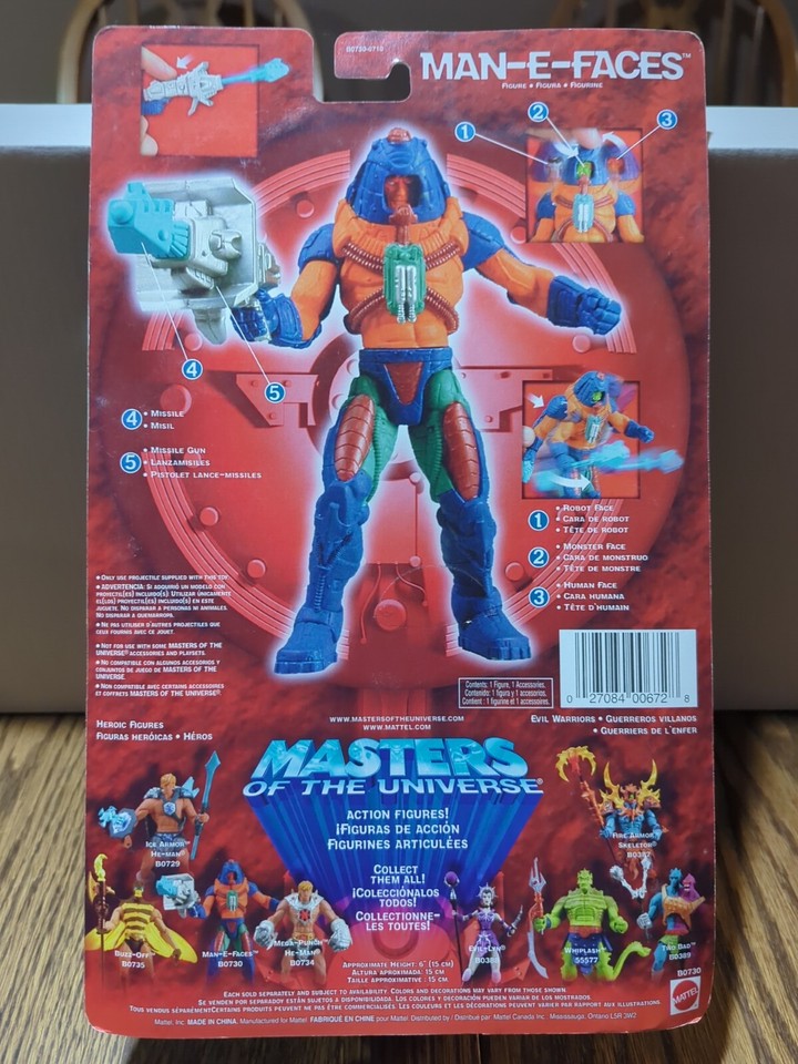 MOTU Man E Faces Action Figure | eBay