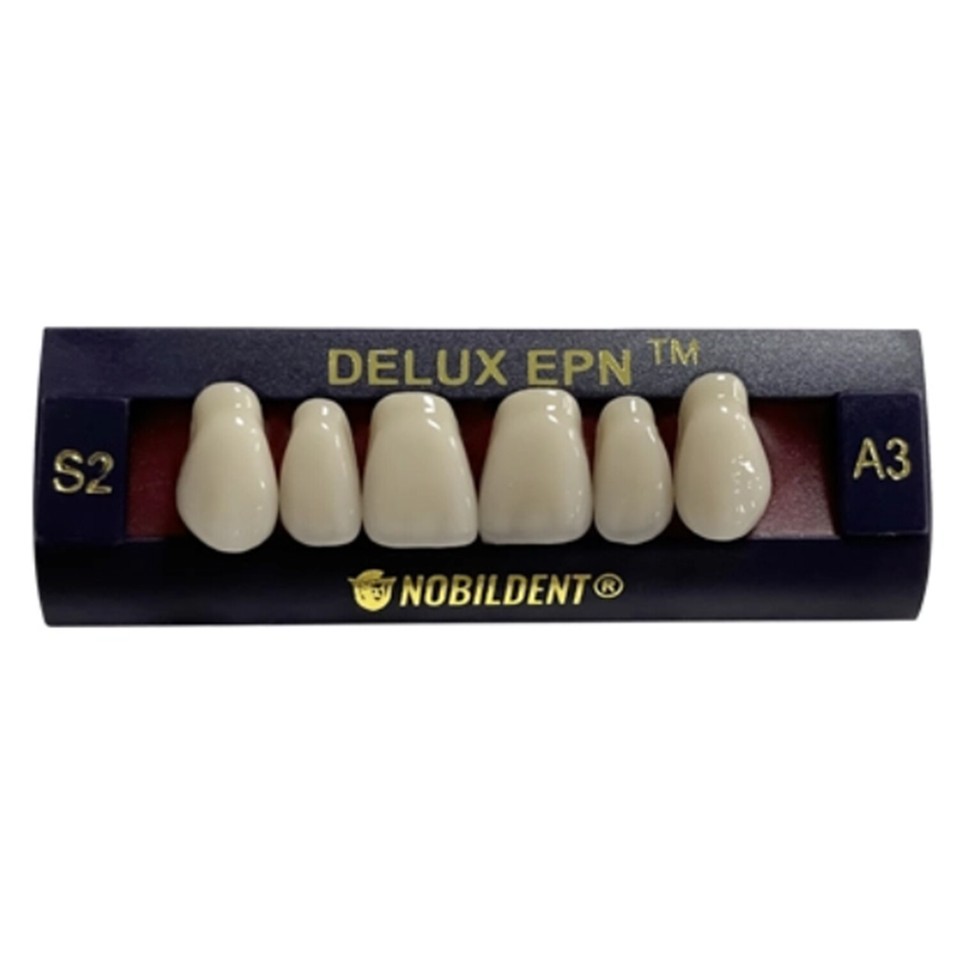6pc/8pc Delux Dental Denture Acrylic Resin Teeth Upper Lower Anterior ...