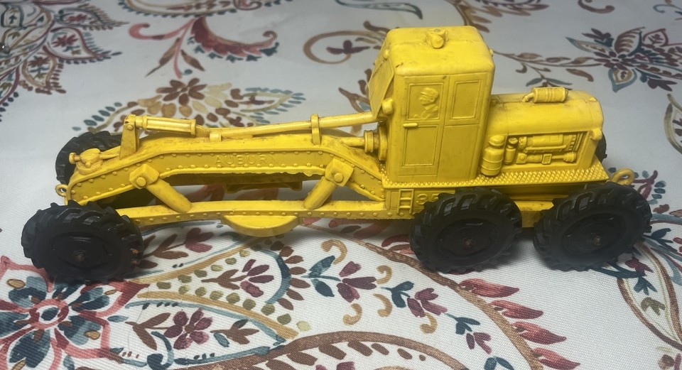 Auburn Rubber Toy Yellow Road Grader 350 Vintage 50s | eBay