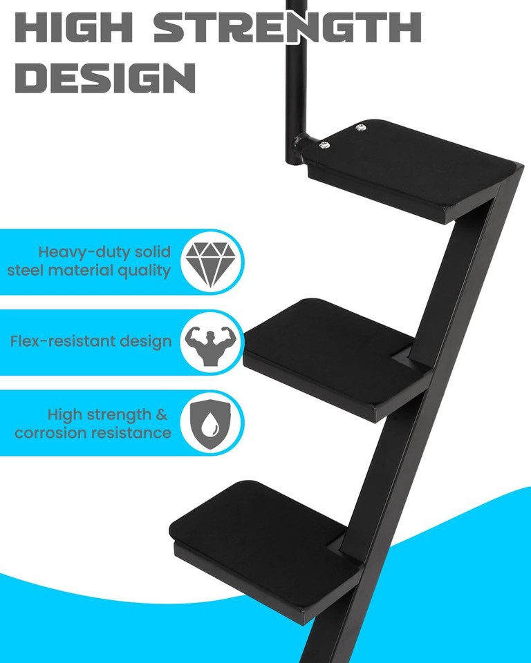 3-Step Boat Trailer Steps,Heavy Duty Boat Steps with Handle Non Slip ...