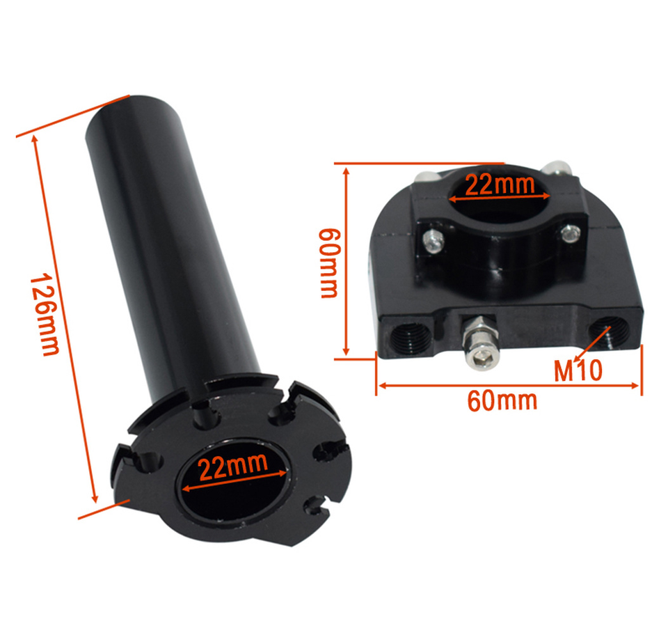 Motorcycle 7/8''Twist Throttle Accelerator Handlebar Handle Grips ...