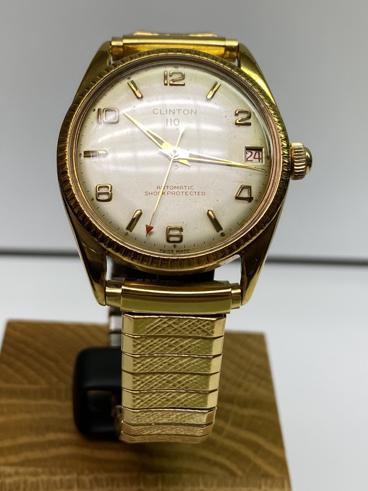 vintage WATCH MEN,s Clinton 110 JEWEL AUTOMATIC super RARE!!! | eBay