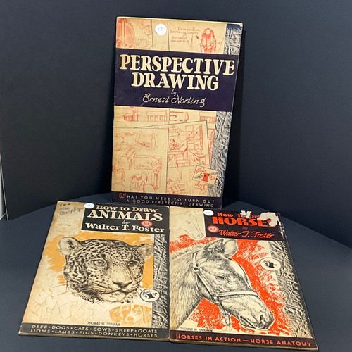 Vintage LOT OF 3 Instructional Art Drawing Books Walter T. Foster ...