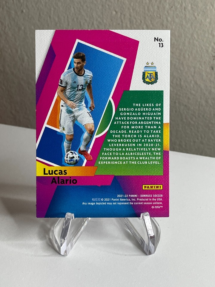 Lucas Alario POWER IN THE BOX 2021-22 Panini Donruss Soccer World Cup ...