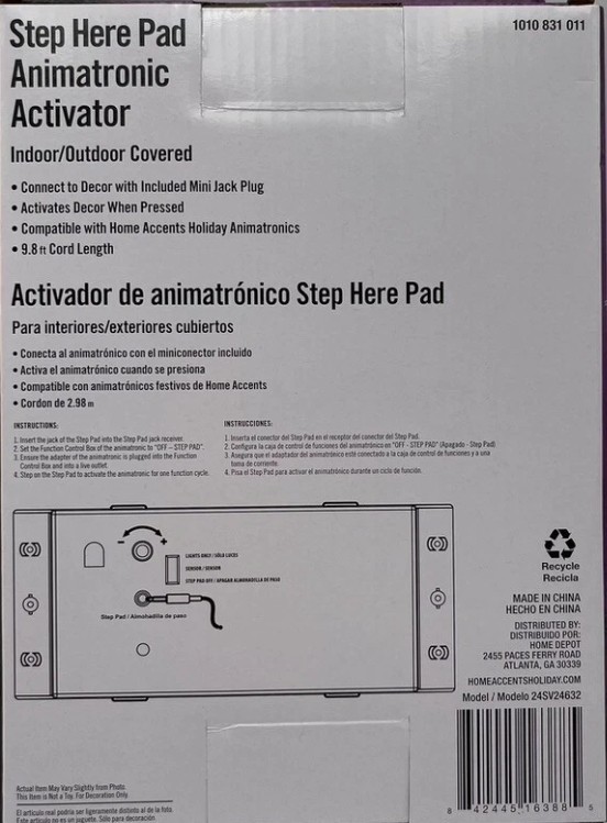 Home Accents Step Here Pad Animatronic Activator Indoor/Outdoor New | eBay
