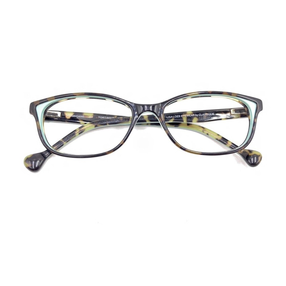 Lisa Loeb Classique Hurricane C1 Tortoise Mint Brown Eyeglasses Frames ...