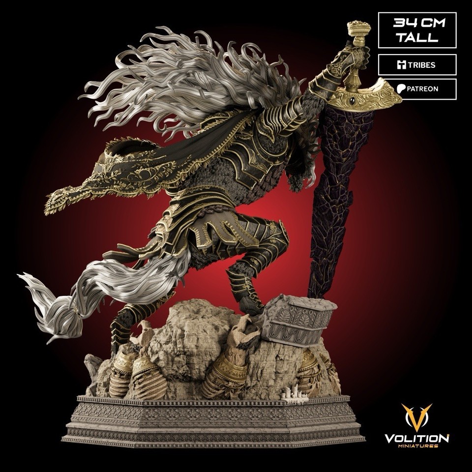 Maliketh Elden Ring | 1/6 Resin Garage Kit | Black Blade Warrior ...