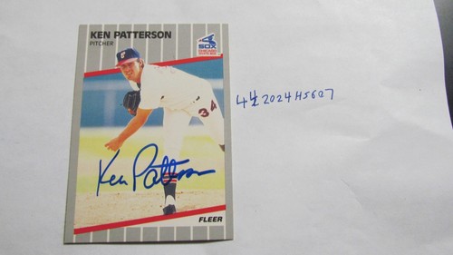 1989 Fleer Ken Patterson signed Baseball Card | eBay