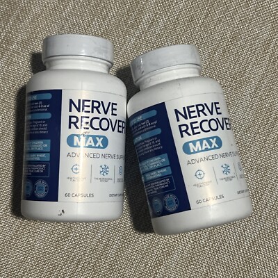 2x Nerve Recovery Max for neuropathy Advanced Nerve Support 60 Capsules ...