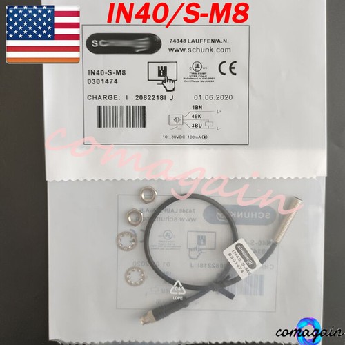 1PCS For SCHUNK Proximity switch sensor IN40-S-M8-PNP IN40/S-M8 0301474 ...