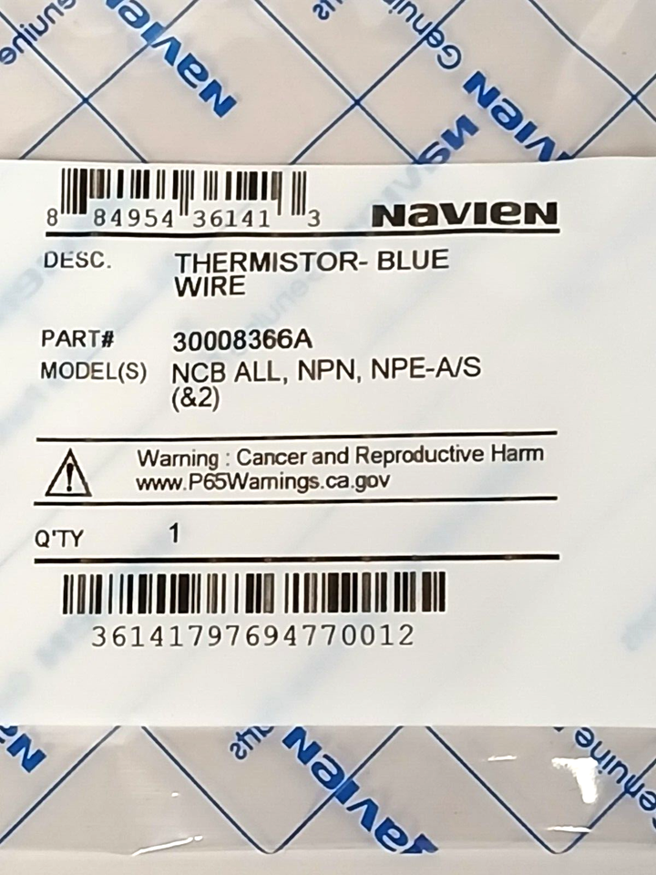 (2-PACK) NEW Navien 30008366A Thermistor (Blue Wire) | eBay