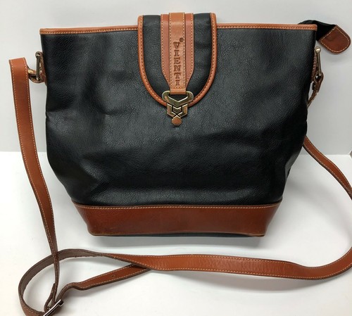 Vintage Vienti Brown & Black Handbag Purse | eBay