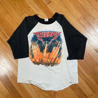Vintage Triumph 80s Raglan Band Tee | eBay