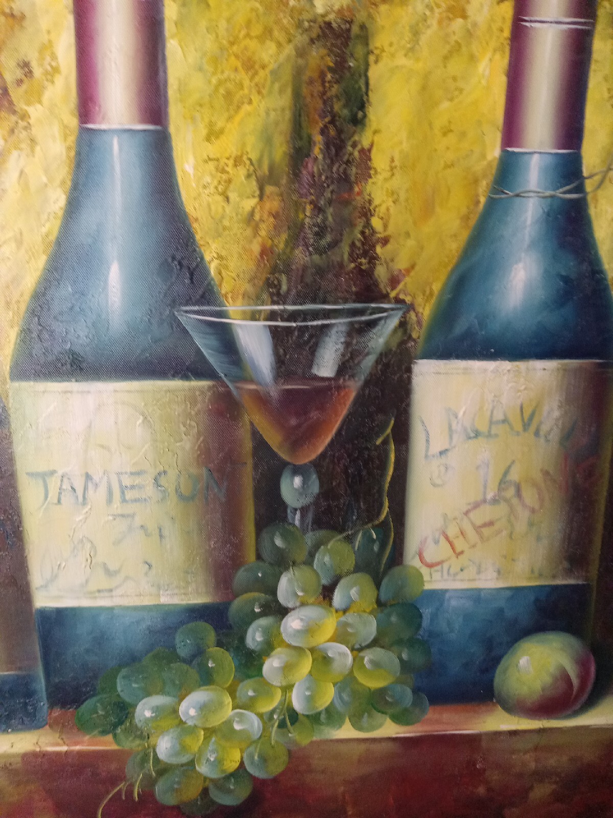 Vintage R. Wilcox Framed Original Oil On Canvas Still Life Painting 24 ...