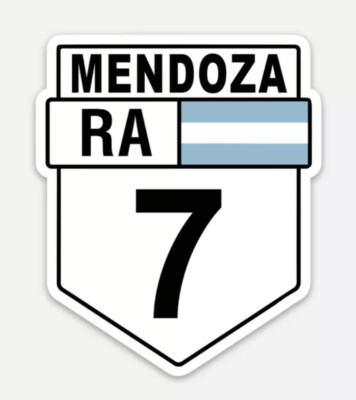 Argentina Ruta 7 Car Decal Sticker Mendoza Highway 3” Ruta Del Vino 40 ...