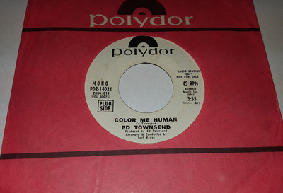 RARE NORTHERN SOUL 45: ED TOWNSEND Color Me Human / No Polydor PD2 ...