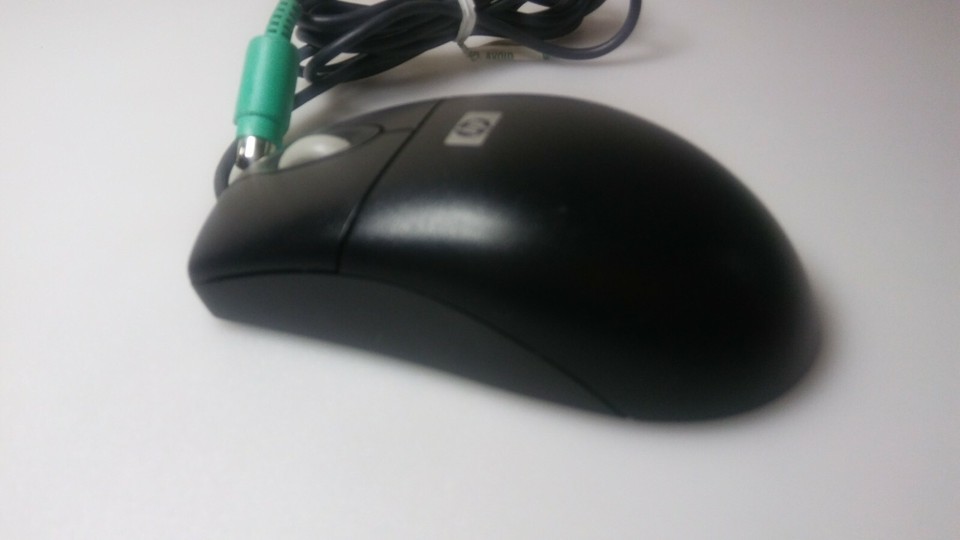 hp mouse hewlett packard mo42kc s/n 0311032732 p/n 333530-001 PS2 ball ...