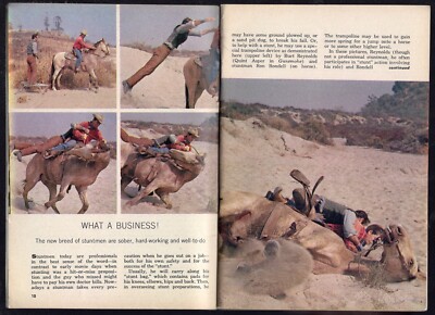 1964 TV ARTICLE STUNT MAN RON RONDELL GUNSMOKE WESTERN SERIES BURT ...