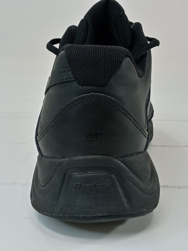 Reebok Mens Walk Ultra DMX Max Black Leather Casual Shoes Sneakers Size ...