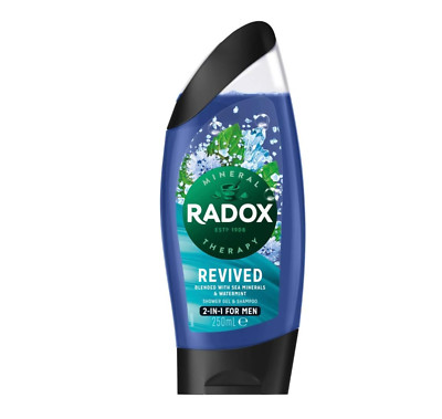 Radox Shower Gel With Hanging Hook - Revived (dark blue) 250ml | eBay