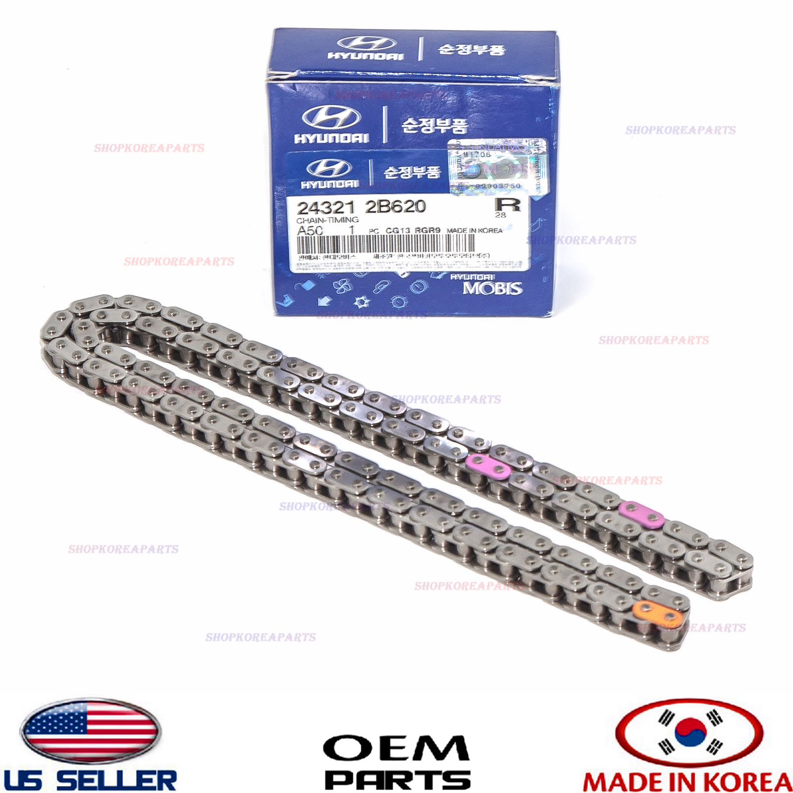 oem ENGINE TIMING CHAIN 【GENUINE】 FOR VARIOUS HYUNDAI KIA 243212B620 | eBay