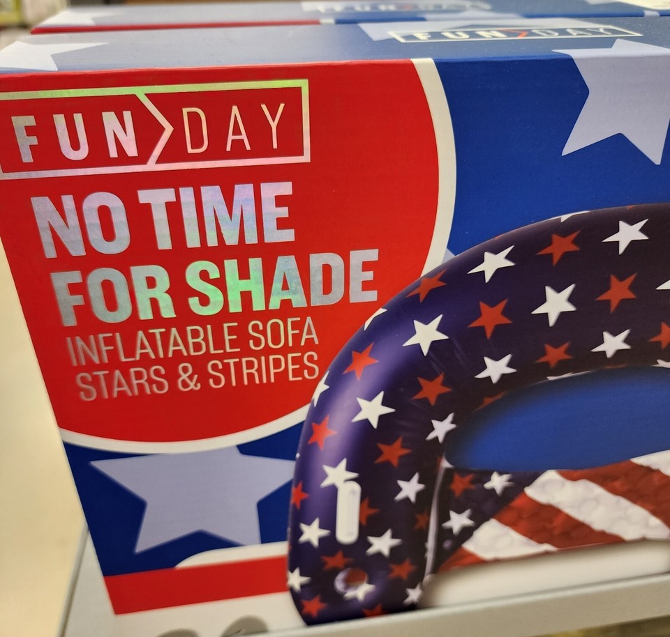 Fun Day Pool Inflatable Stars And Stripes Sofa New American Flag ...