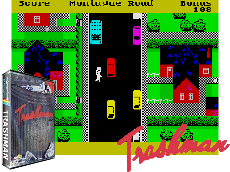 Sinclair ZX Spectrum 48K Game - TRASHMAN - New Generation - Tested ...