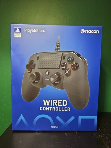 Nacon Wired Controller for PlayStation 4 PS4 and PC Black NEW SEALED ...