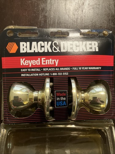 Black & Decker Keyed Entry Door Knob And Hardware Open Box | eBay