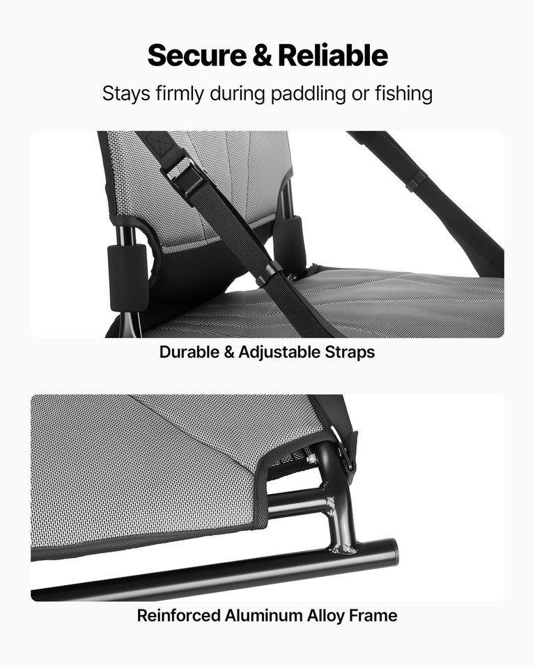 VEVOR Kayak Seat Folding Kayak Seat Breathable for Inflatable Kayak ...
