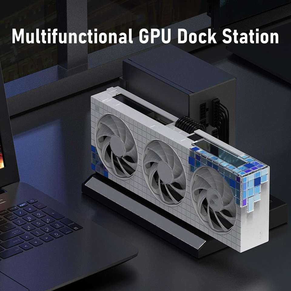 External GPU Dock Station, 64 Bit Mini eGPU Enclosure Oculink Graphics ...