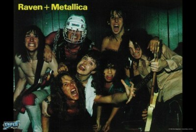 RAVEN AND METALLICA POSTER Amazing Shot Early Years NEW - PRINT IMAGE ...