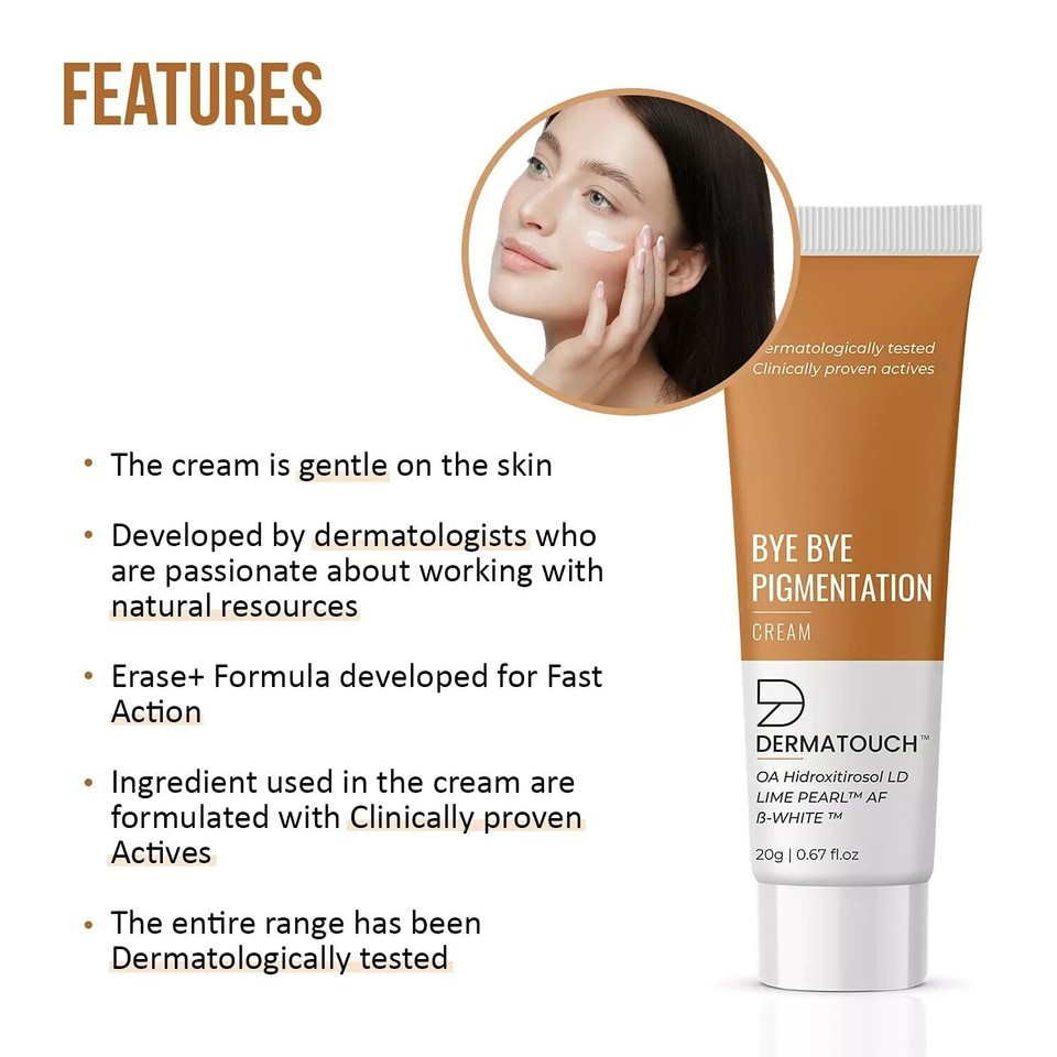 Bye Bye Pigmentation Cream 20gm for Pigmentation Removal, with Lime ...