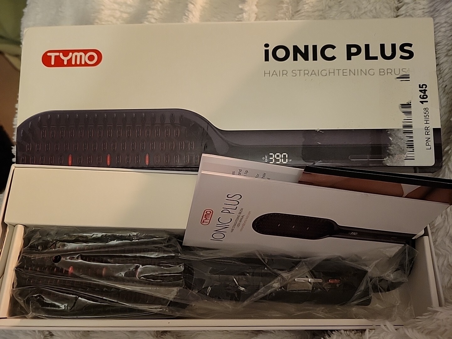 Tymo Ionic Plus Hair Straightener Brush. New Open Box. Tested | eBay
