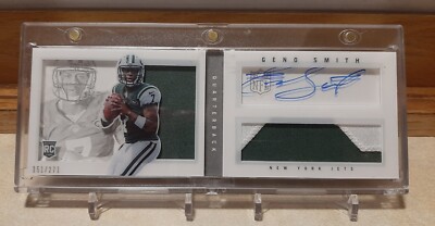 2013 PLAYBOOK BOOKLET AUTOGRAPH PATCH #211 - GENO SMITH RC #ED 151/271 ...