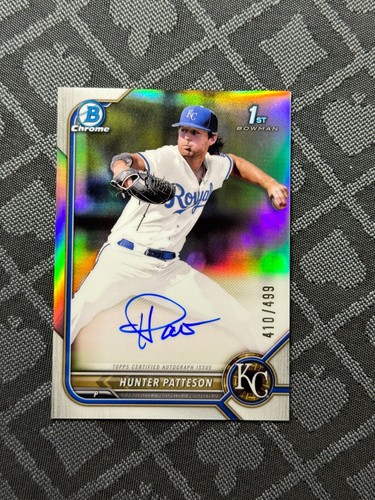 2022 Bowman Draft Chrome HUNTER PATTERSON 1st Refractor Auto /499 ...