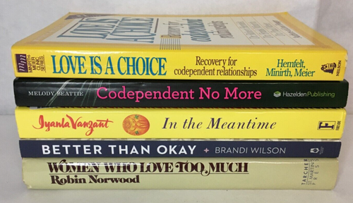 Lot of 5 Codependent Self Help Guide Books Hope Healing Divorce ...