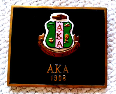 AKA Alpha Kappa Alpha 1908 Sorority Wall Decor Plaque, 5 3/4" x 4 3/4 ...