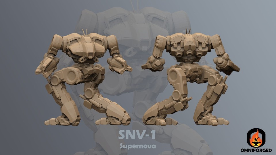 Supernova SNV-1 Mech MWO Miniature Compatible with Battletech | eBay