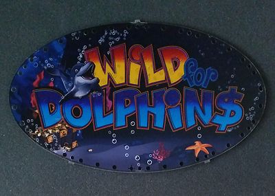 IGT Slot Machine Oval Topper Insert WILD DOLPHINS | eBay