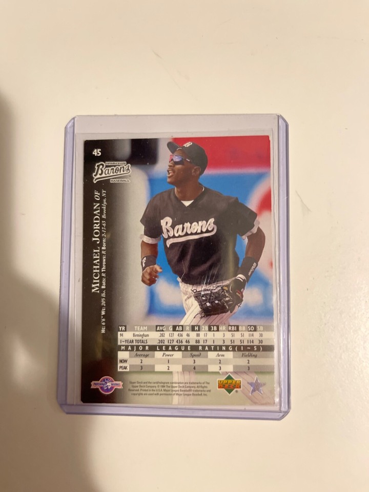 michael jordan baseball card rare | eBay